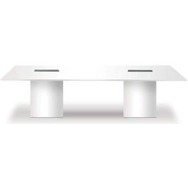 Buy 8 Seater Square Modular Conference Table White | Mahmayi